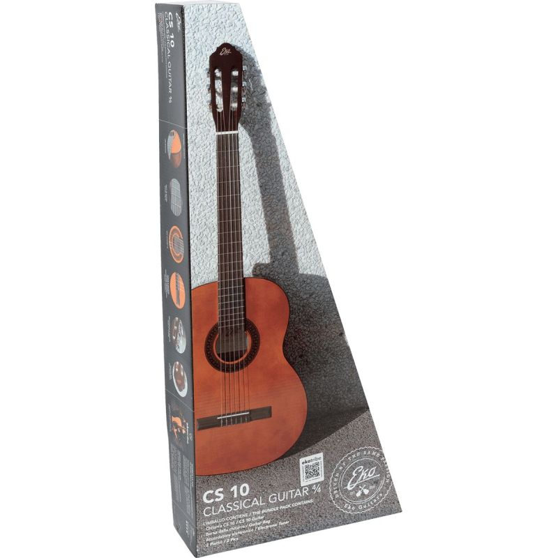 ⚡ Eko Studio 10 Pack Guitarra Clásica Natural